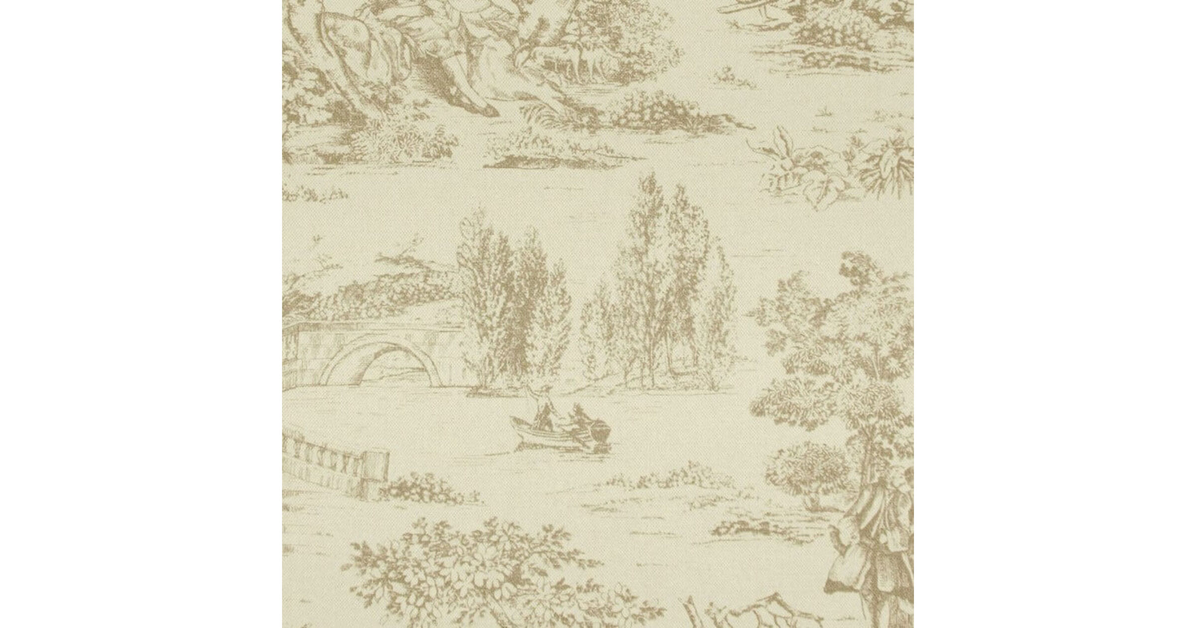 Avignon Print Parchment Elegant Parchment-Colored Print