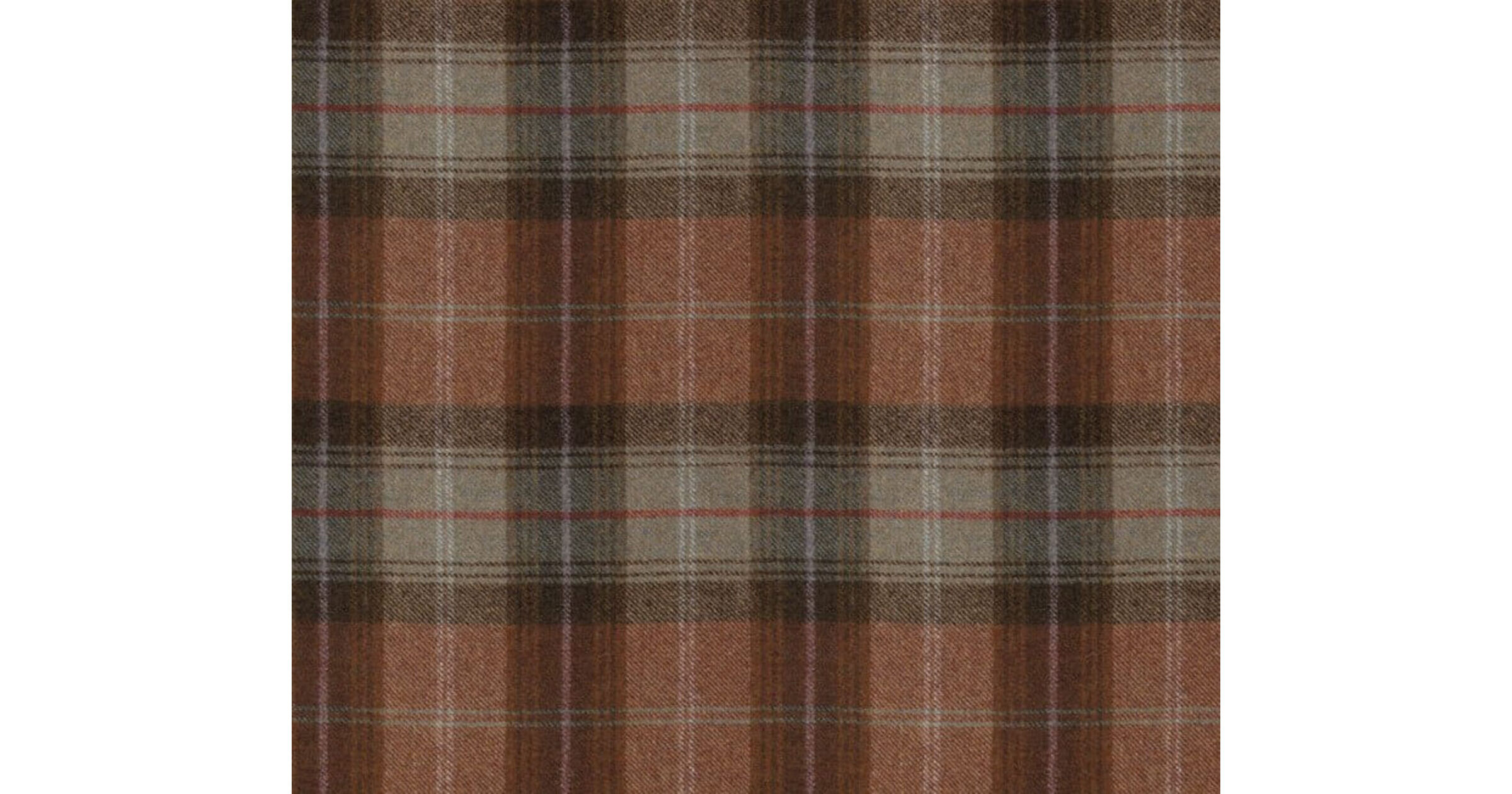 Wool Plaid Chestnut Tree | Designer Sofas4u