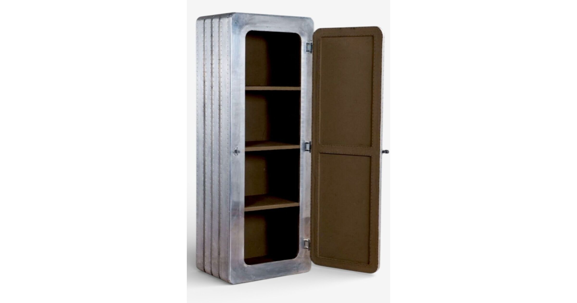 Aviator Aluminium Cabinet | Vintage Bookshelf by Designer Sofas4u