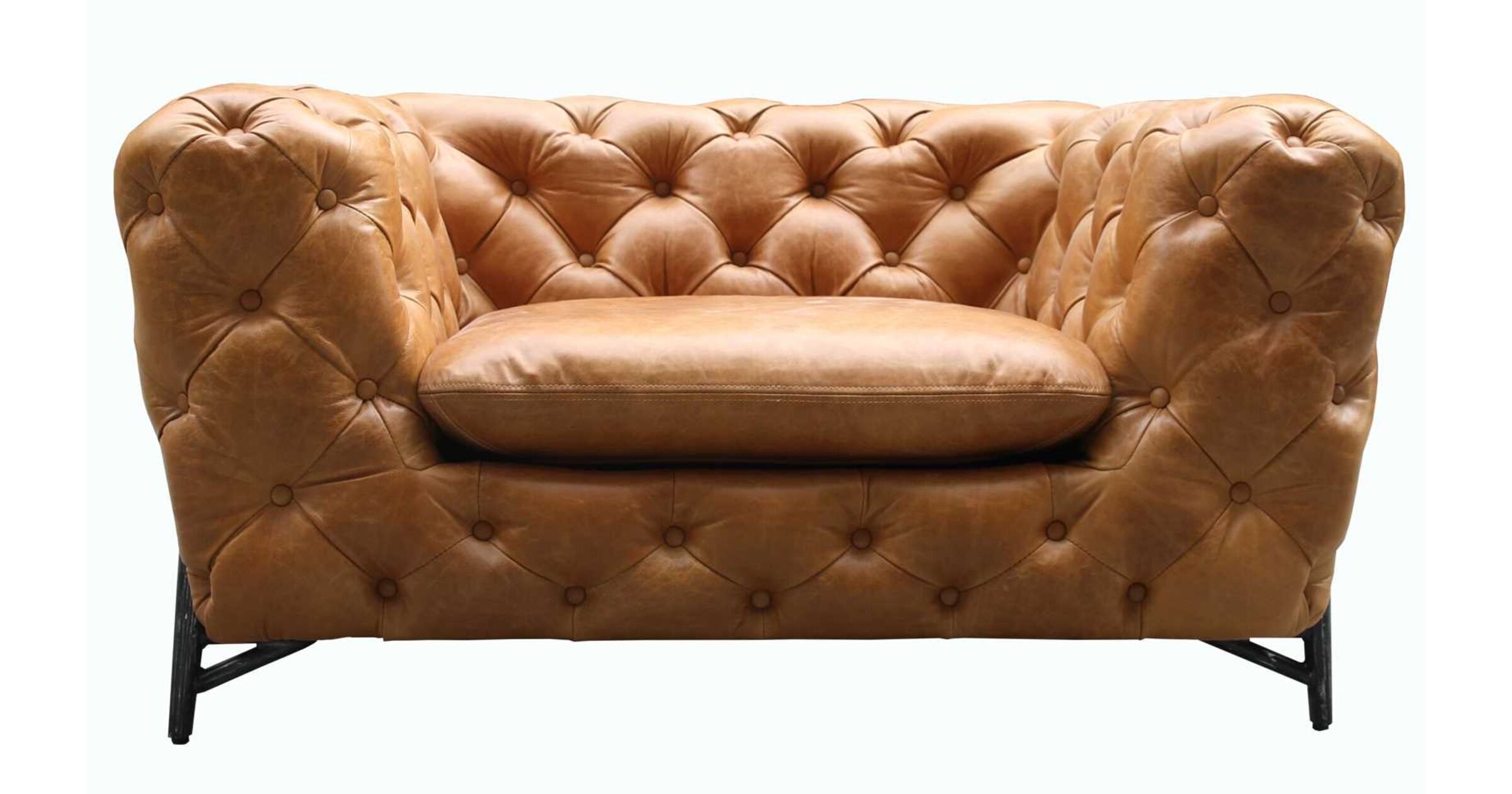 Upgrade Your Space with Baroque Vintage Tan Leather Armchair