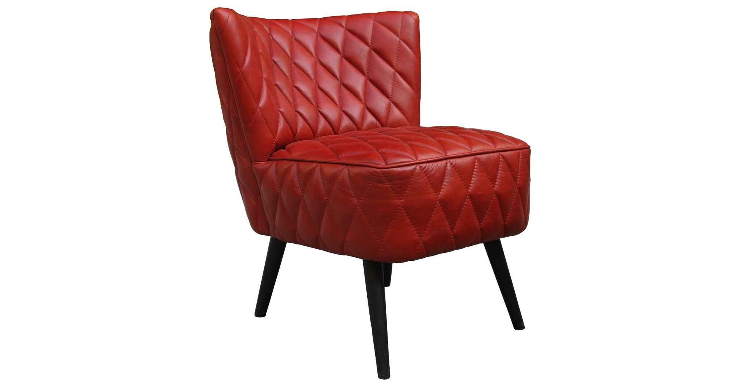Relax in Vintage Glamour Cocktail Quilted Leather Chair