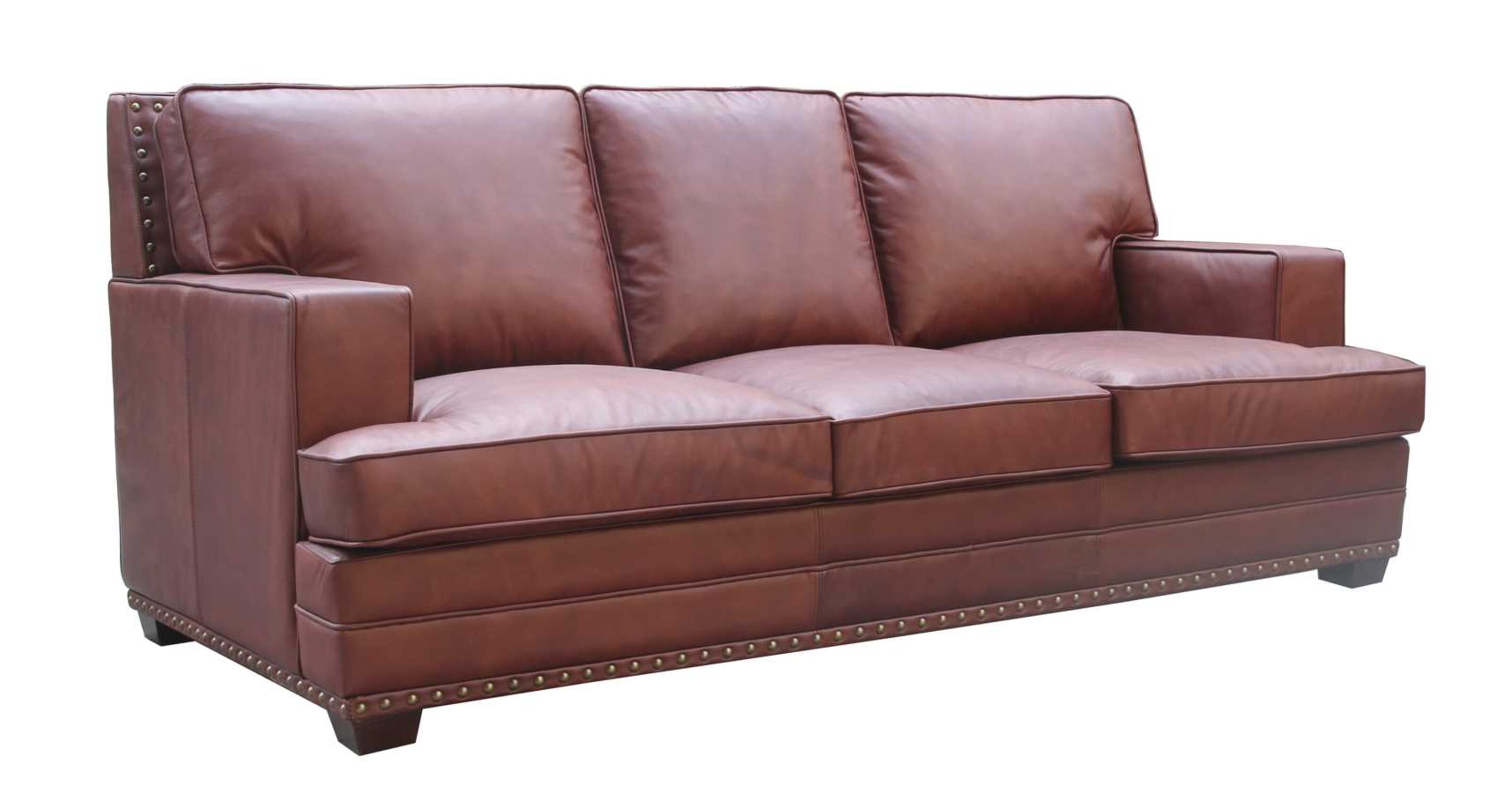 Drake 3 Seater Vintage Nappa Dark Brown Leather Sofa