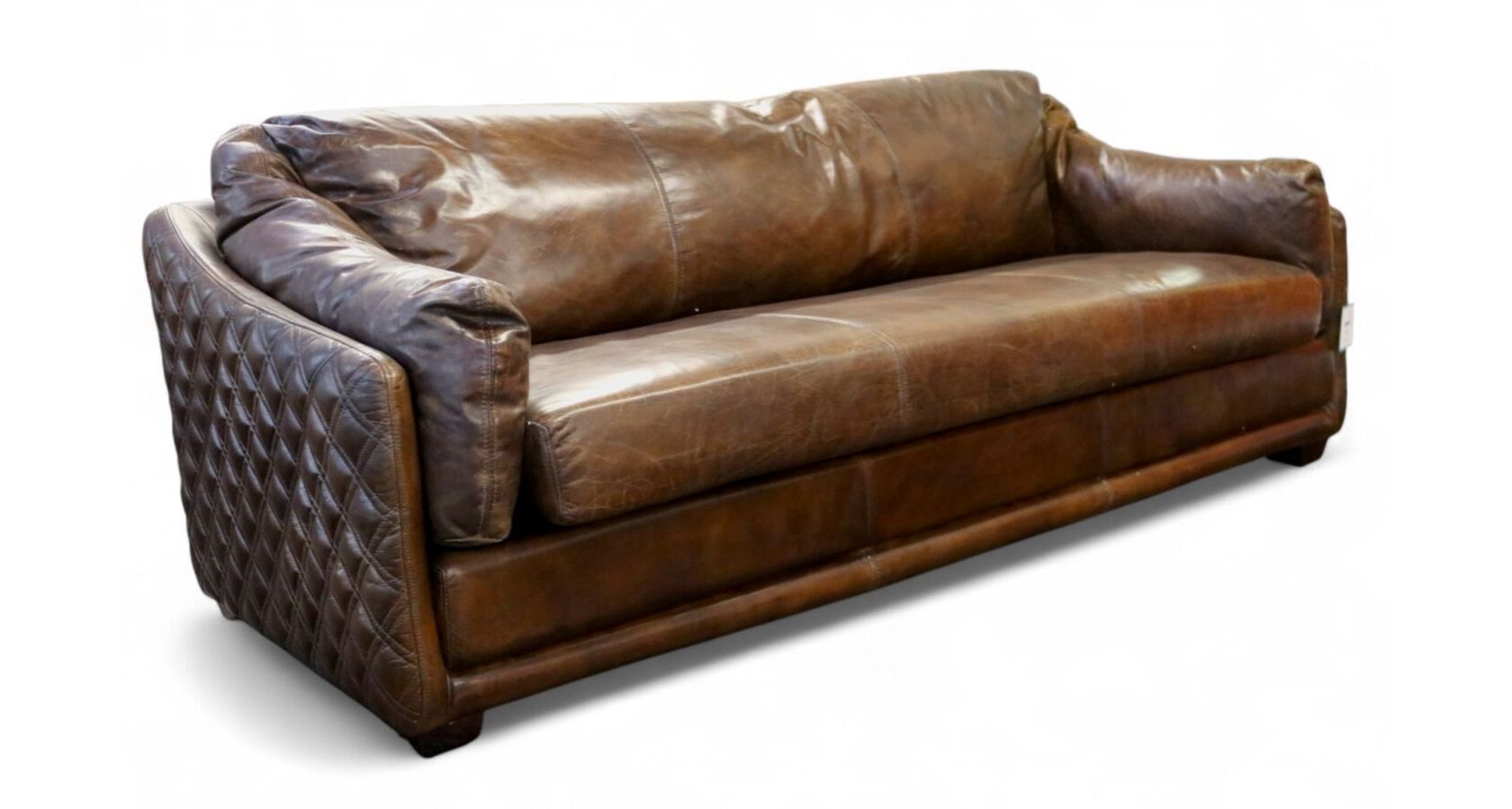 Vintage Brown Distressed Color Close Up Of Distressed Brown Leather