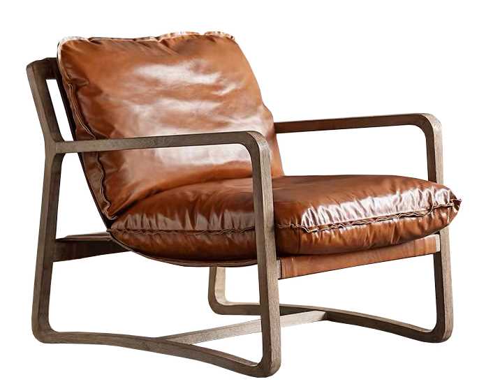 Johnstone Vintage Tan Leather Armchair | Designer Sofas4u