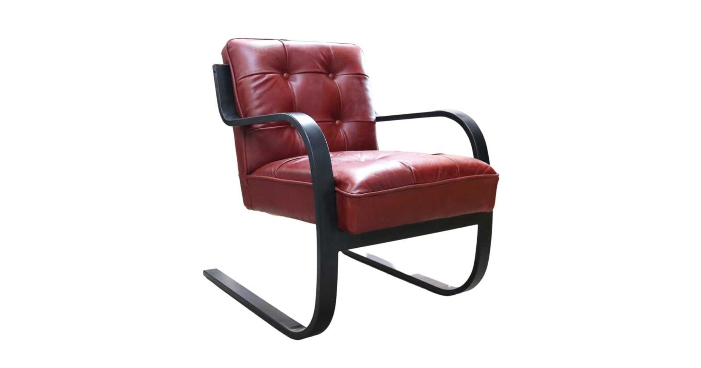Pullman Vintage Rouge Red Leather Armchair |Vintage Chairs By Desginer ...