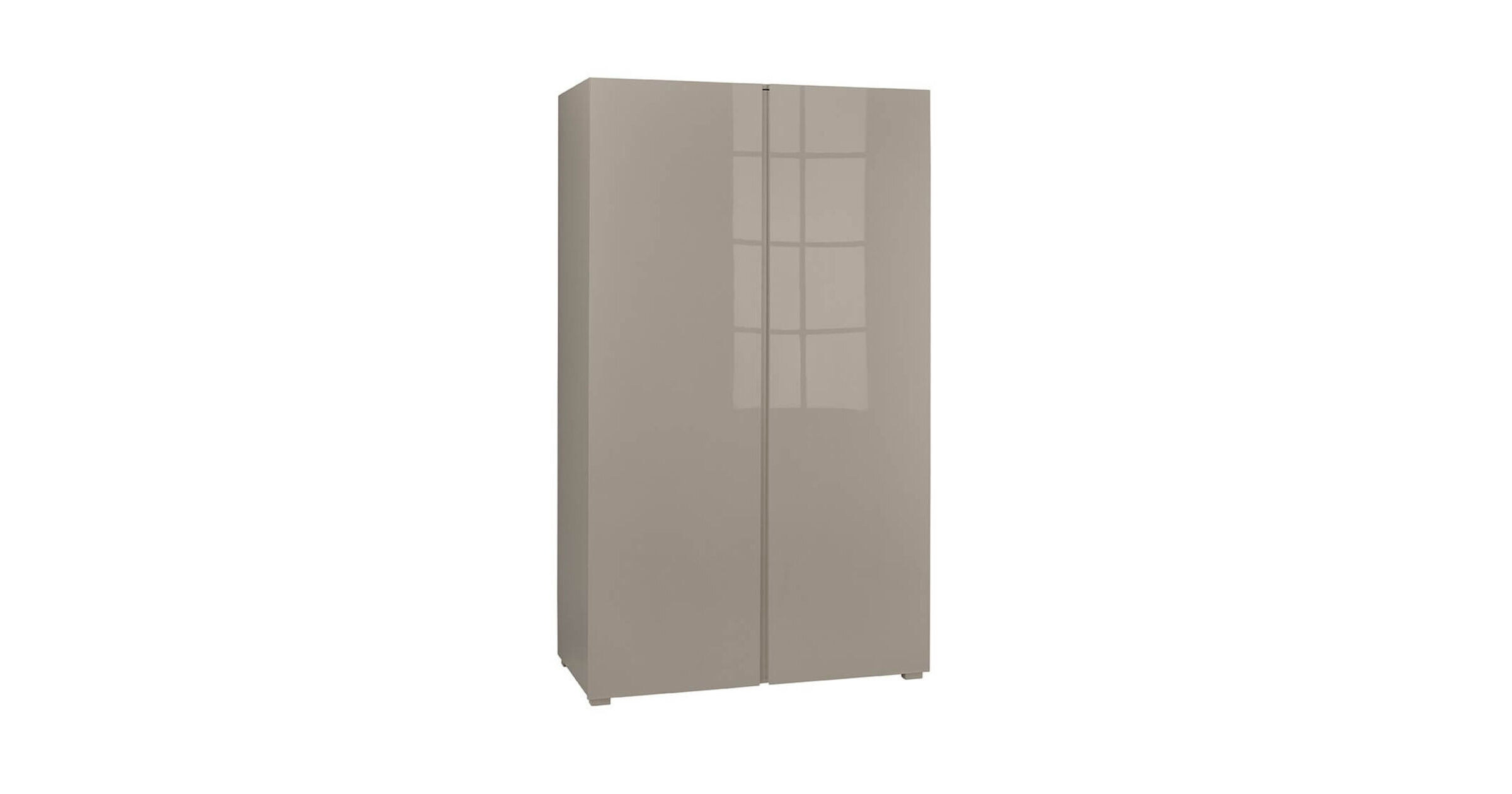 Fabian Stone High Gloss 2 Door Wardrobe | Designer Sofas4u