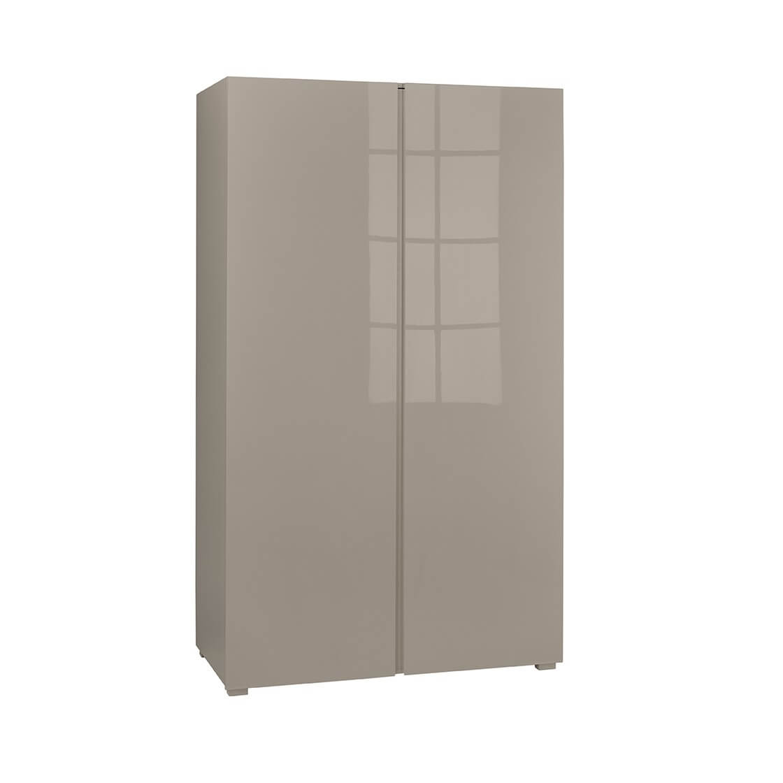 Fabian Stone High Gloss 2 Door Wardrobe | Designer Sofas4u