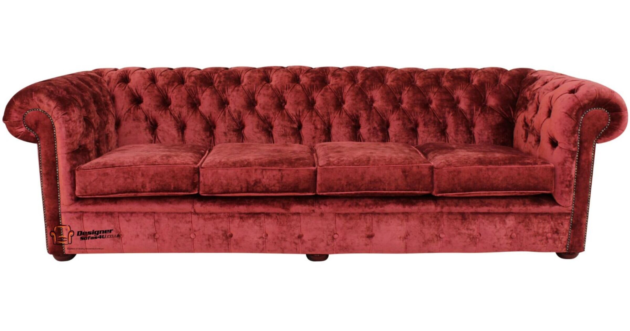 Fabric 4 seater sofa| Shop online at Designer Sofas 4 U