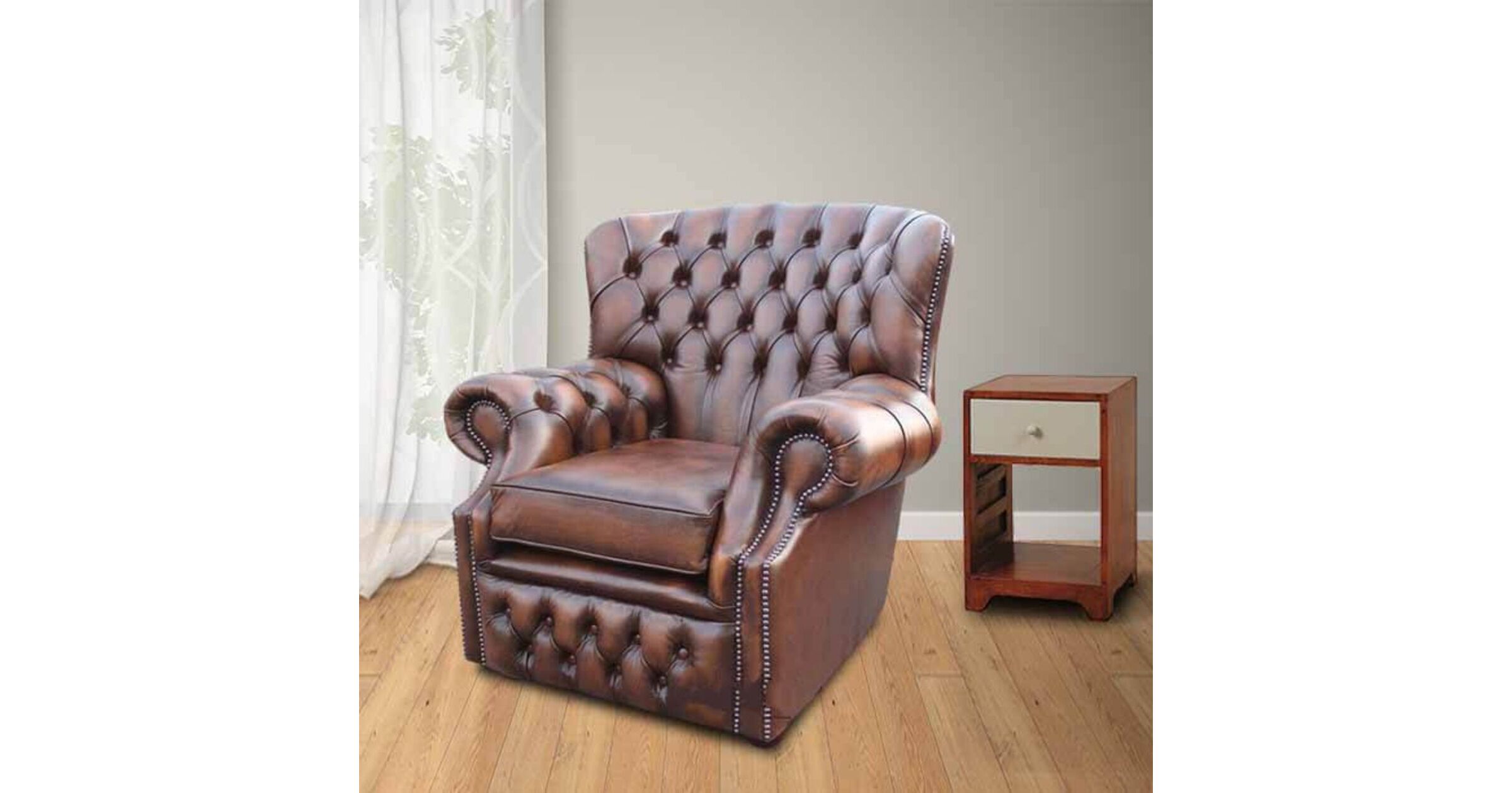 Monks Chesterfield Sofa Style - Designer Sofas 4U's Collection
