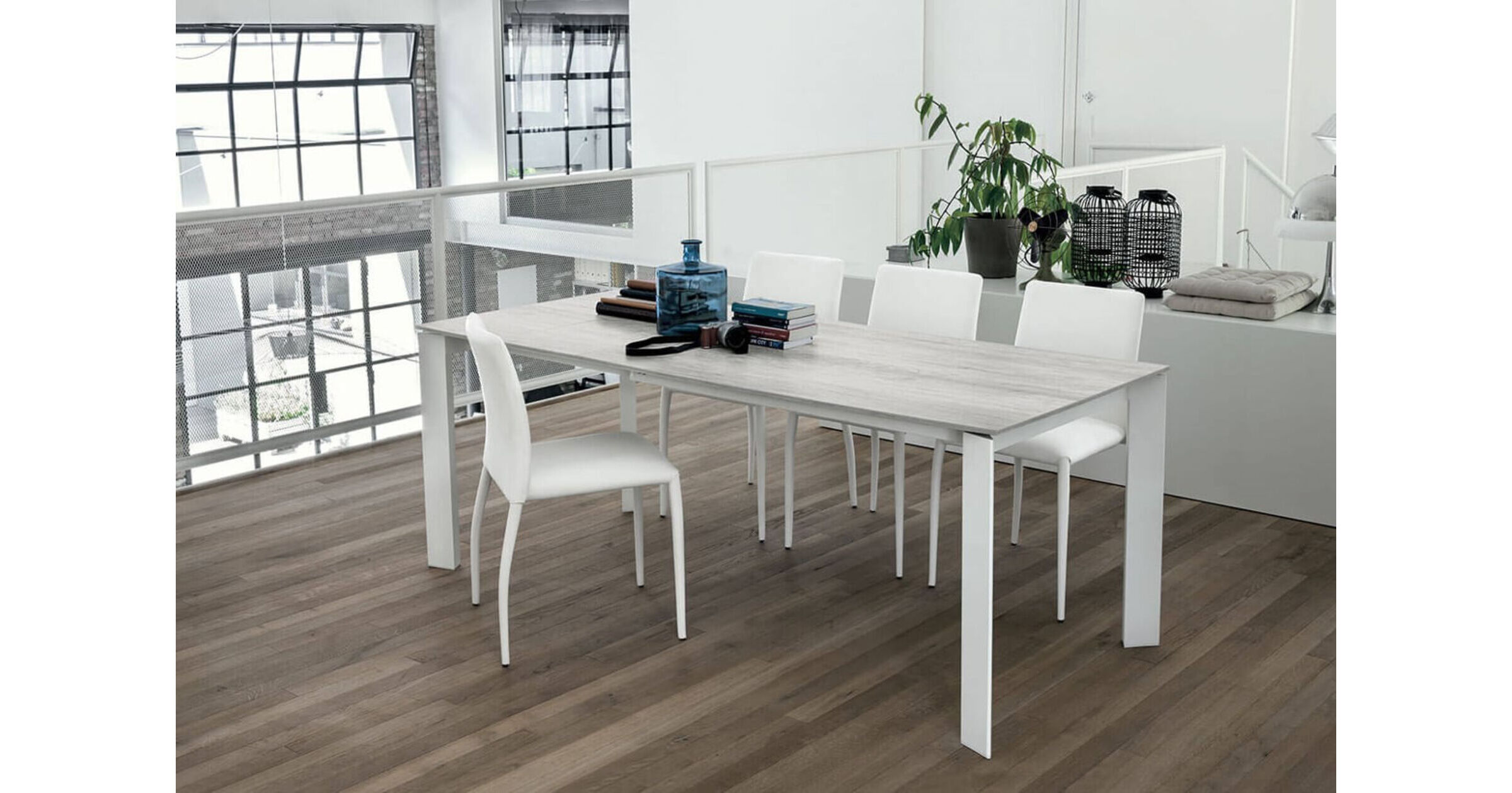 Rustic Chic Meets Functionality SATURNO White Country Style Table
