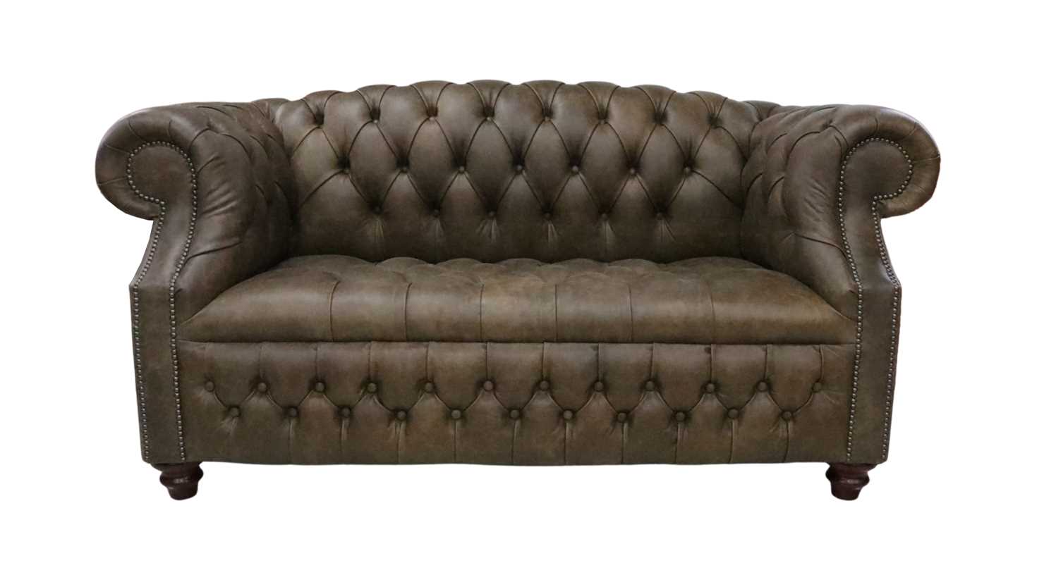 Chesterfield Buckingham Windsor 2 Seater Cracked Wax Tobacco Leather ...