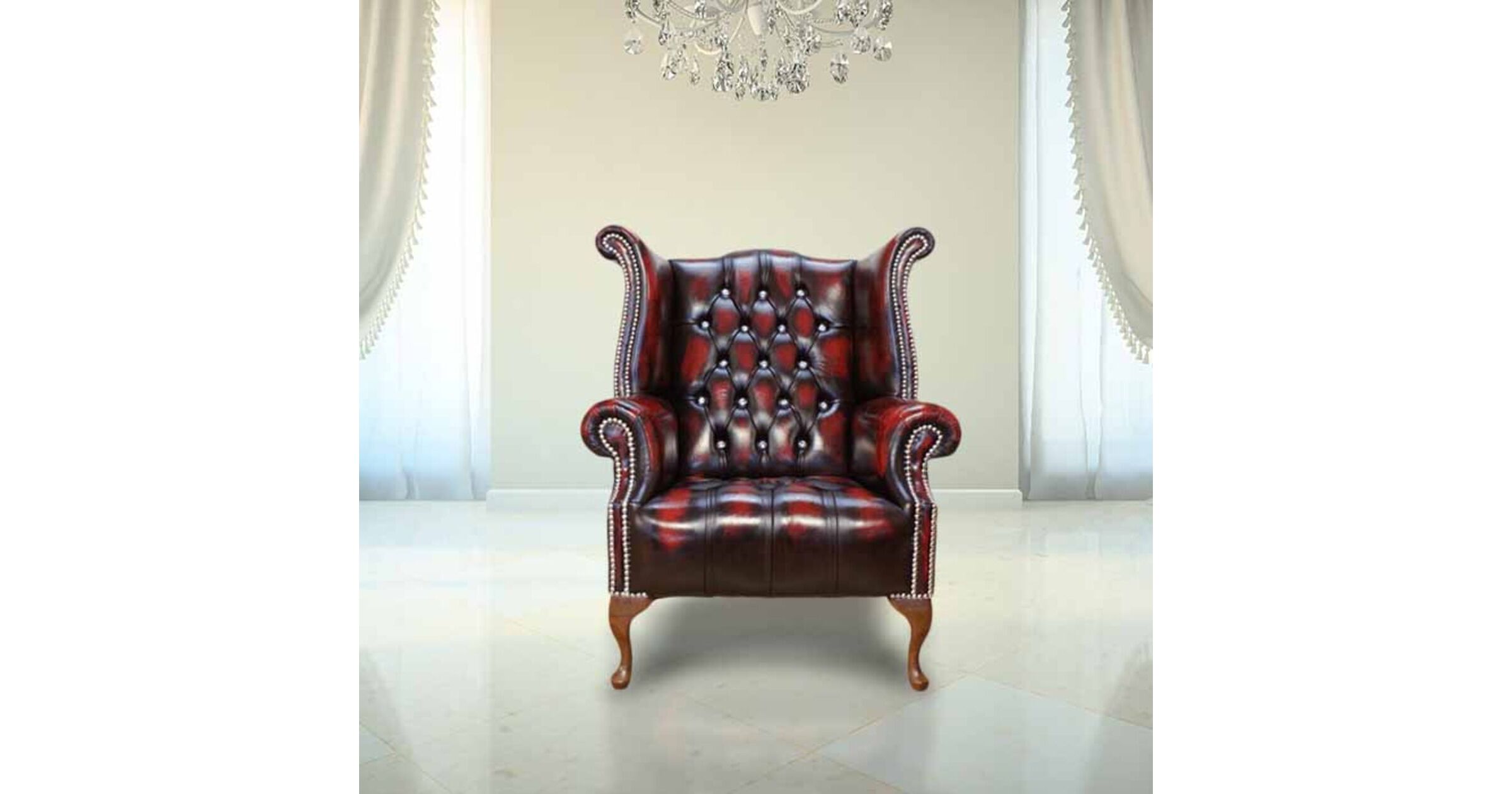 Chesterfield Swarovski Crystal High Back chair | DesignerSofas4U