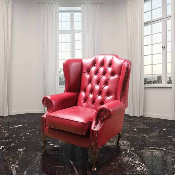 Gamay Chesterfield Georgian High Back chair | DesignerSofas4U