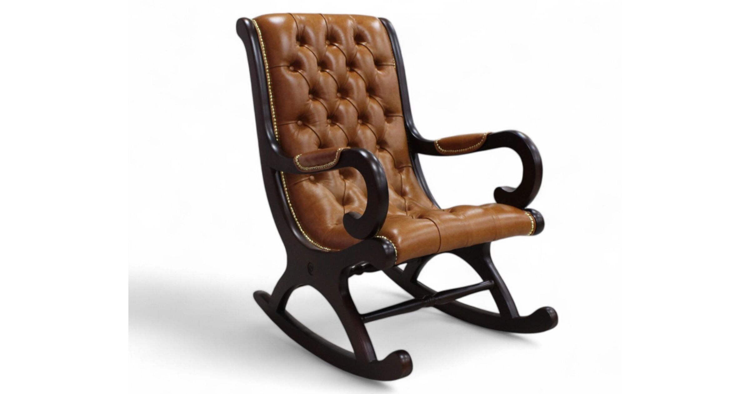 Saddle Chesterfield York Slipper Rocking chair | DesignerSofas4U