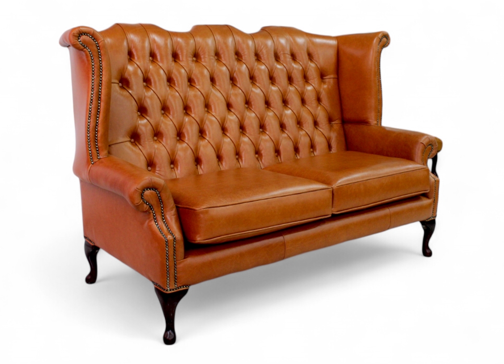Timeless Elegance Chesterfield 2.5 Seater Queen Anne High Back Wing ...