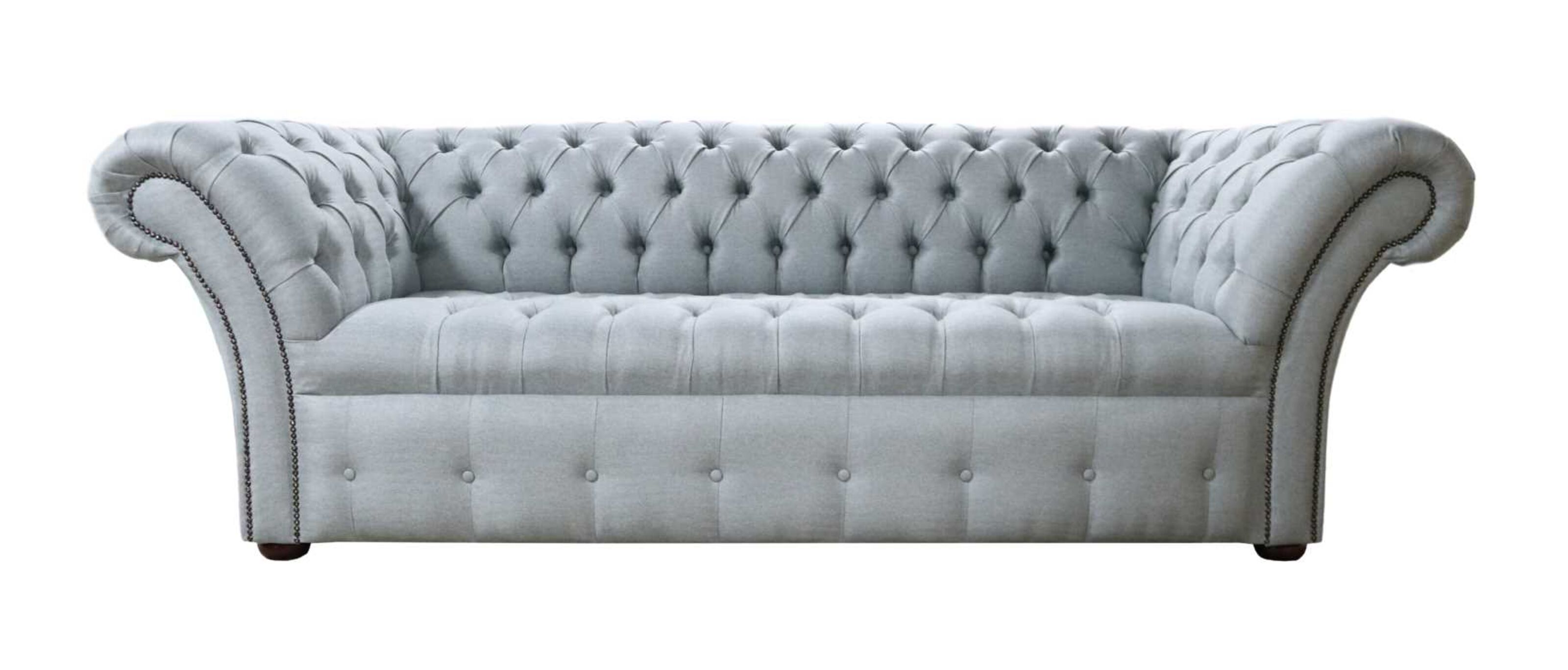 Tweed Lime Chesterfield Balmoral 3 Seater sofa | DesignerSofas4U