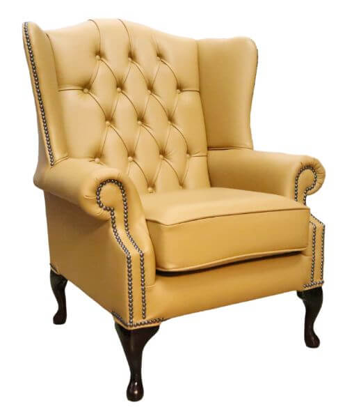 Chesterfield Parchment Bloomsbury Wing Chair | DesignerSofas4U Official ...