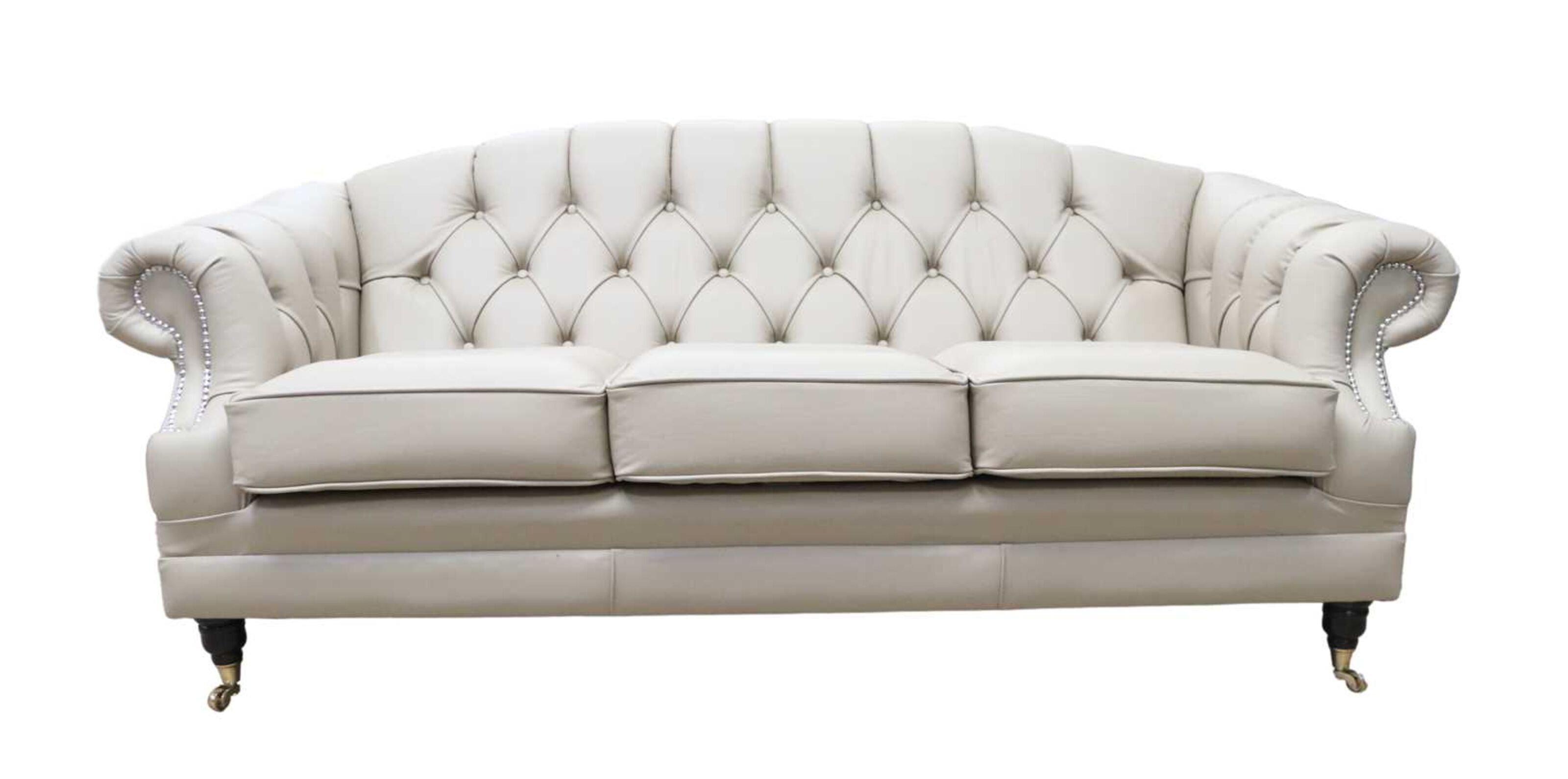 Pebble Victoria 3 Seater Chesterfield Settee | DesignerSofas4U