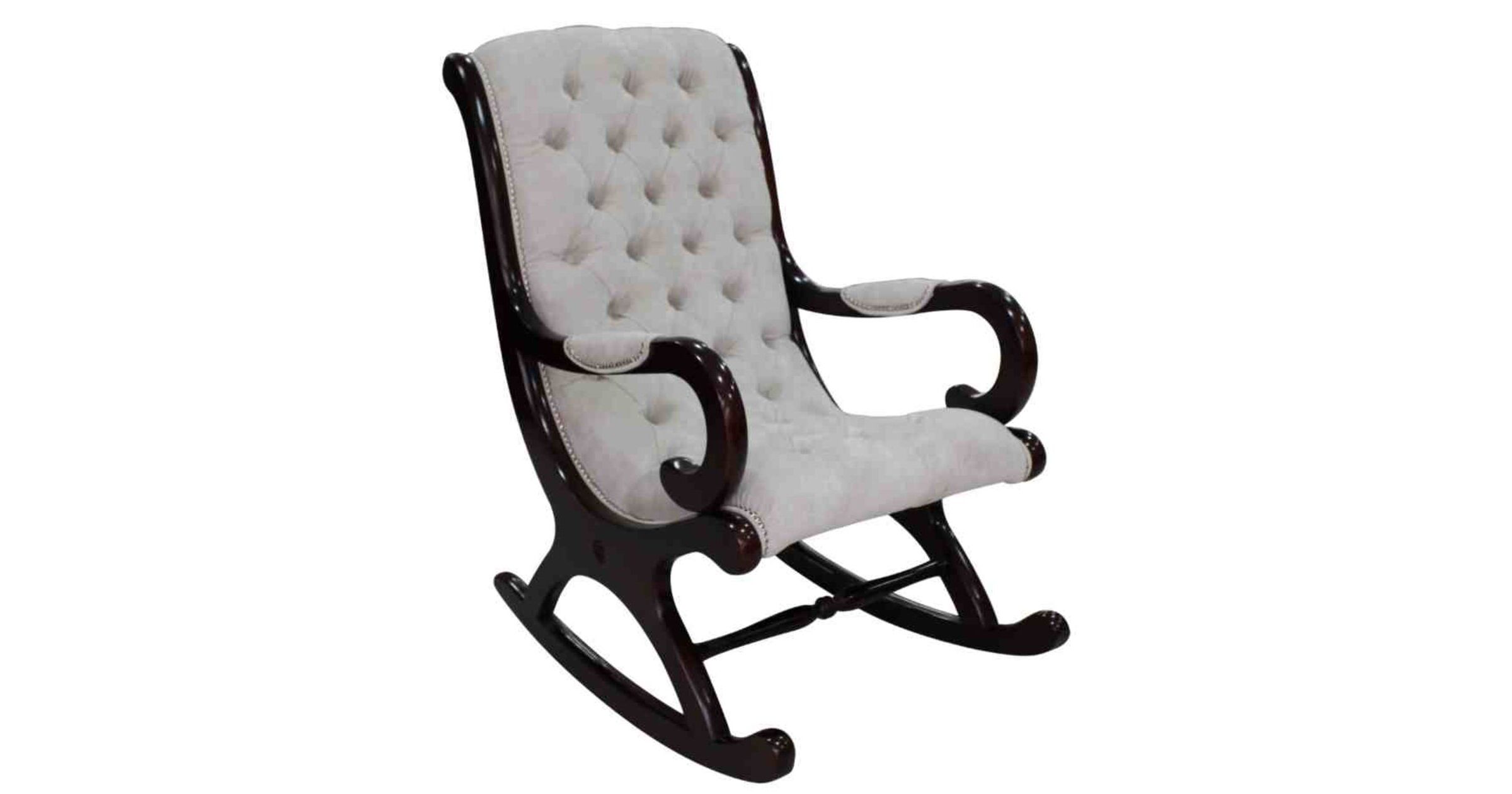 Buy Dakota Snow Fabric Chesterfield slipper chair | DesignerSofas4U