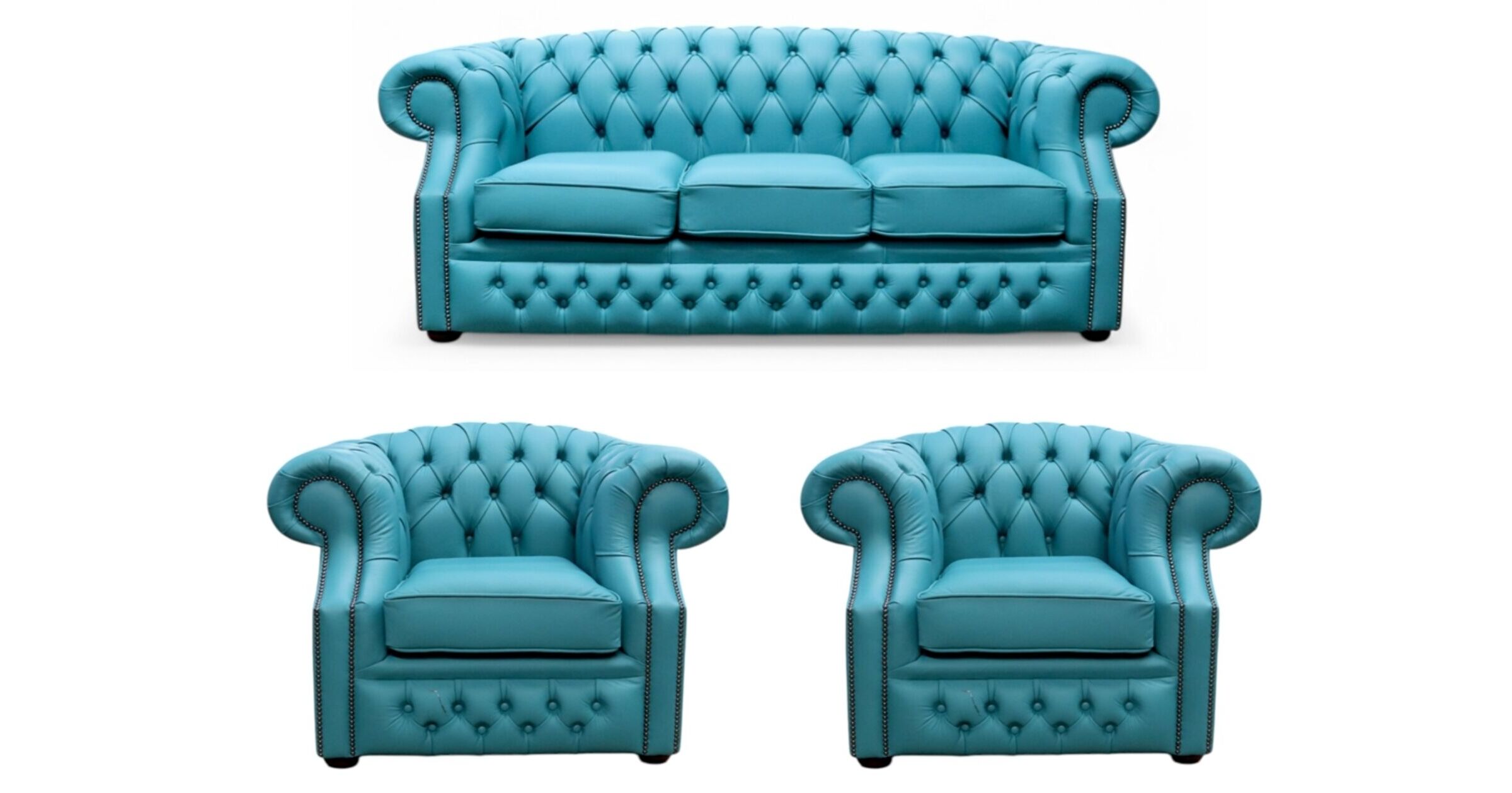 Buy Classic Chesterfield Suite|Made in UK Chesterfield Sofa|DesignerSofas4U