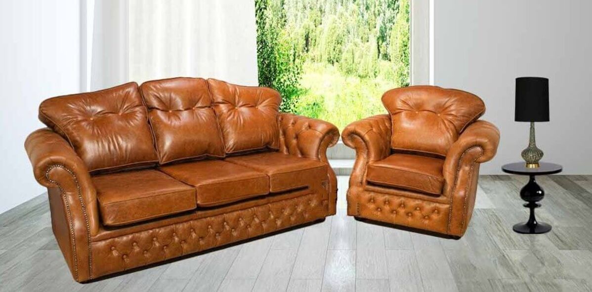 Buy Traditional Chesterfield 3+2 Sofa Suite Made in UK