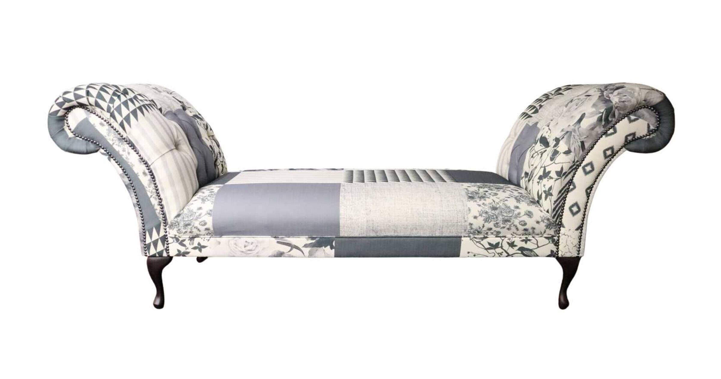 Chesterfield Window Seat Chaise Charles Patchwork | Designer Sofas 4U