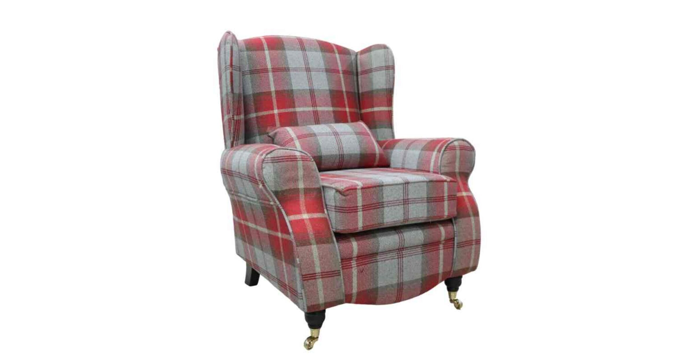Sherlock Wingback Fireside Armchair in Balmoral Cherry