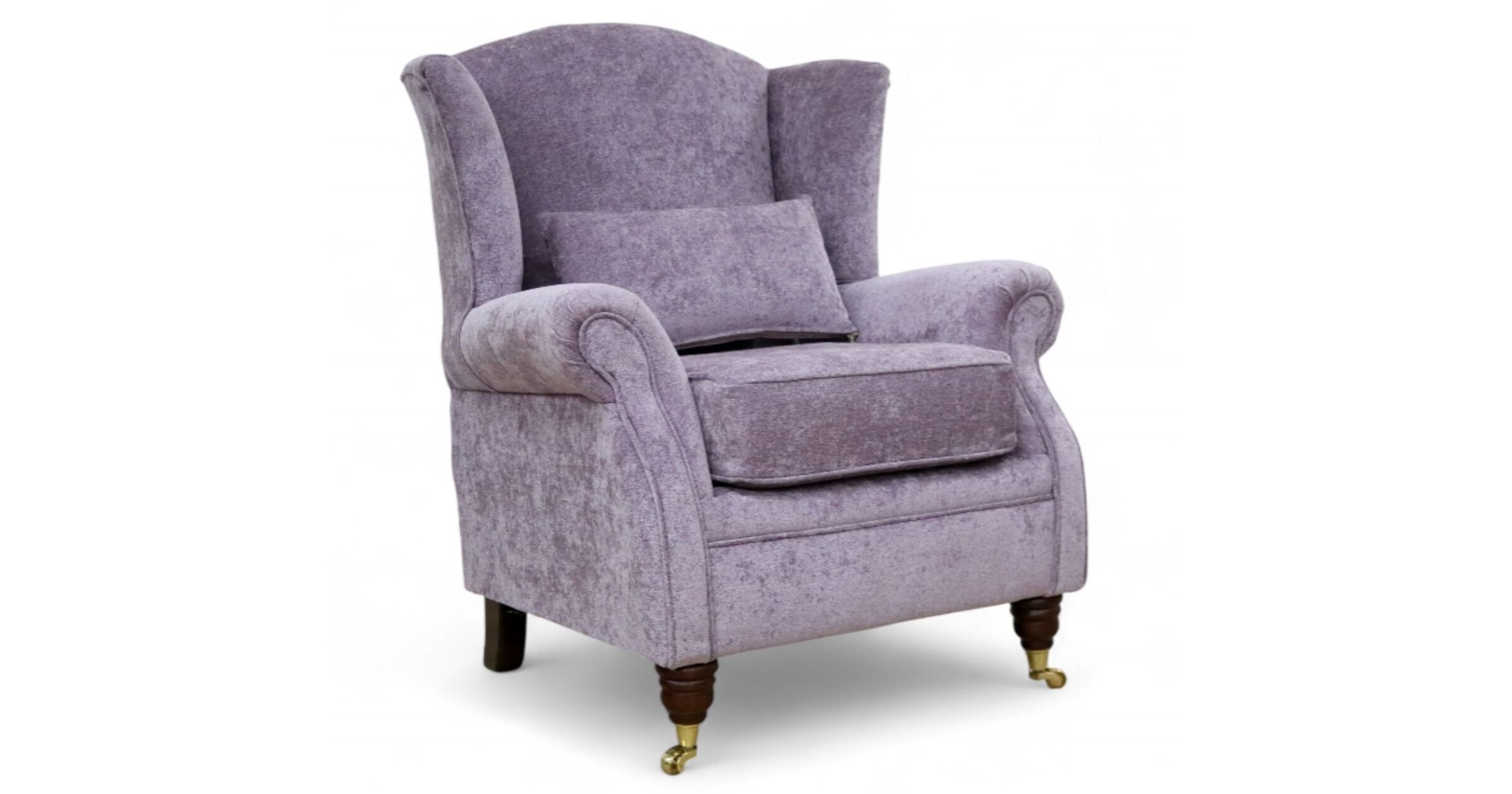 Lavender Wing Chair - Elegant High Back Armchair