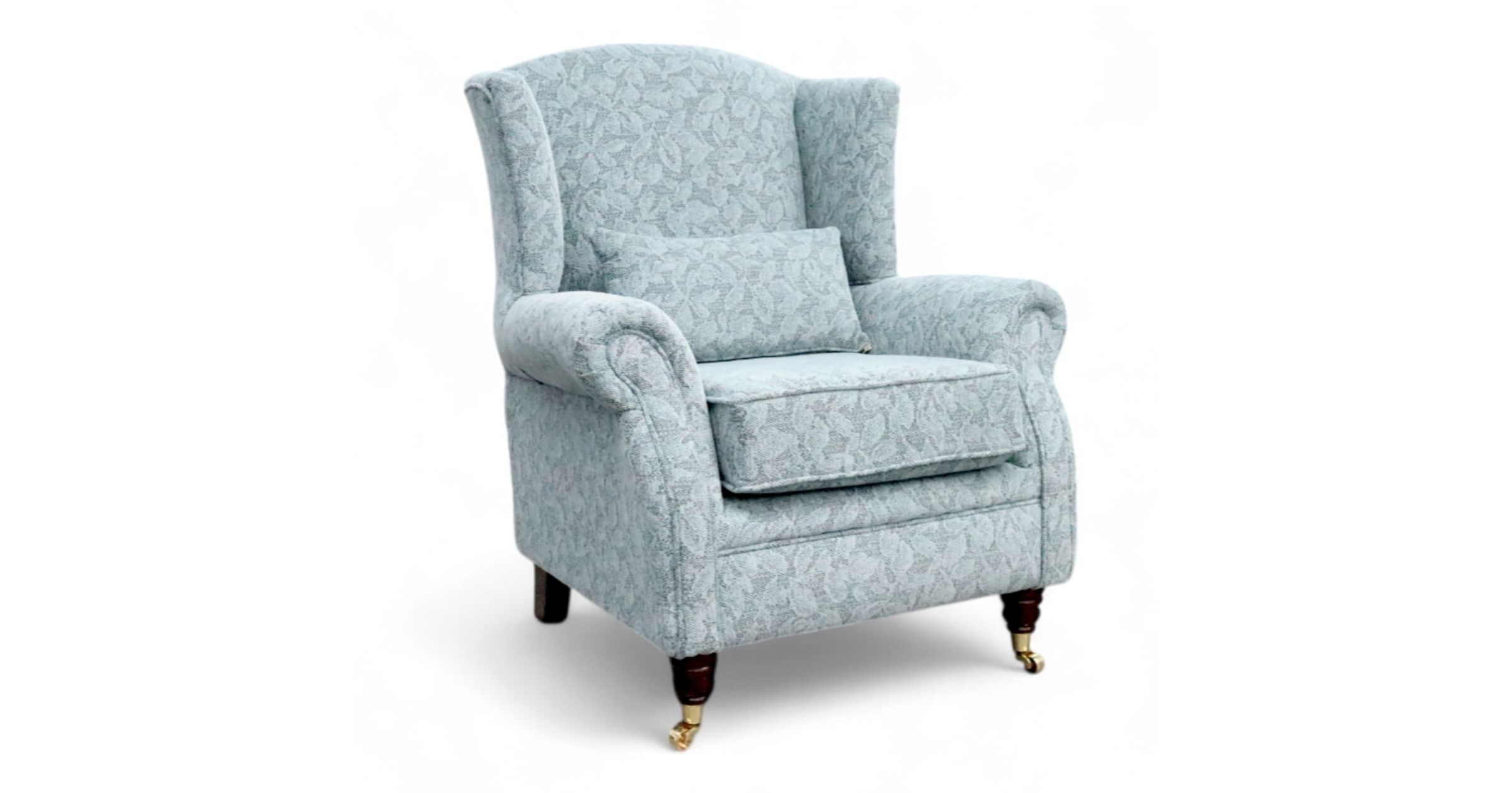 Buy Duck Egg Wingback Chair | Designersofas4u