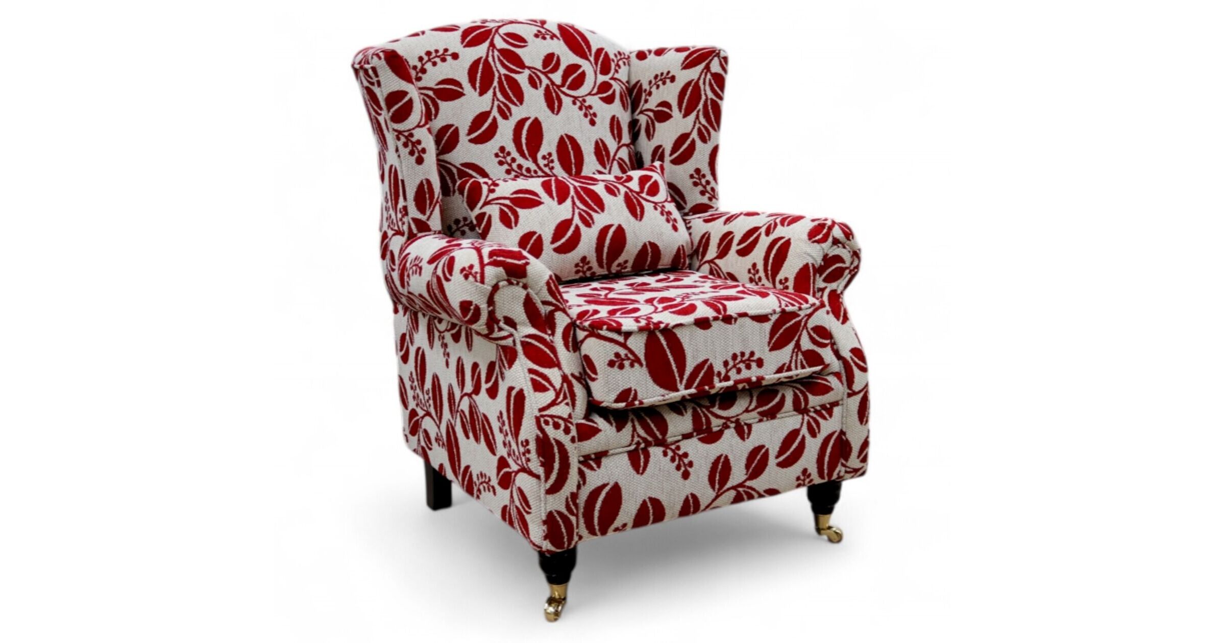 Buy Lillie Red Wingback Chair | Designersofas4u