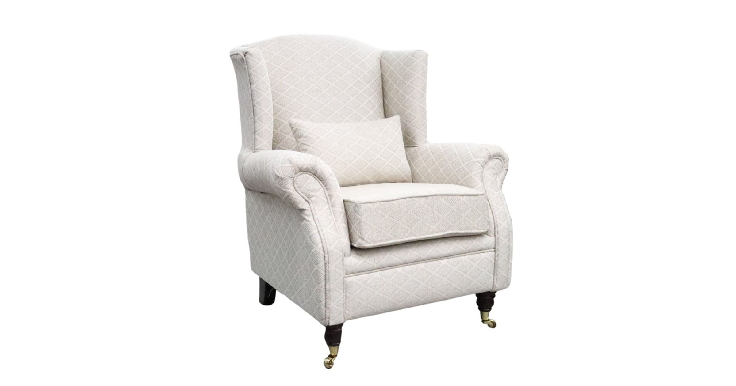 Buy Ivory Wingback Chair | Designersofas4u