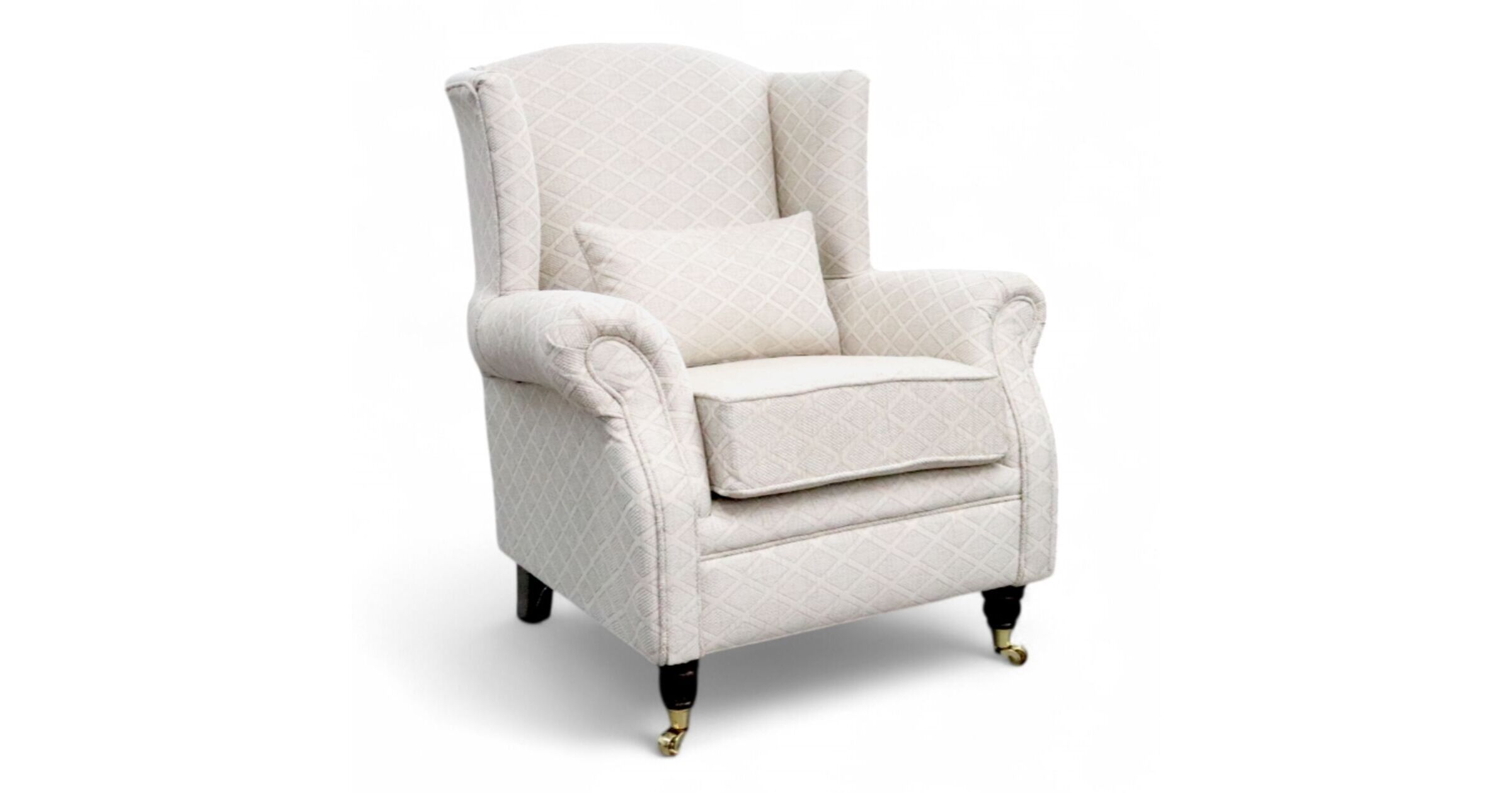 Buy Ivory Wingback Chair | Designersofas4u