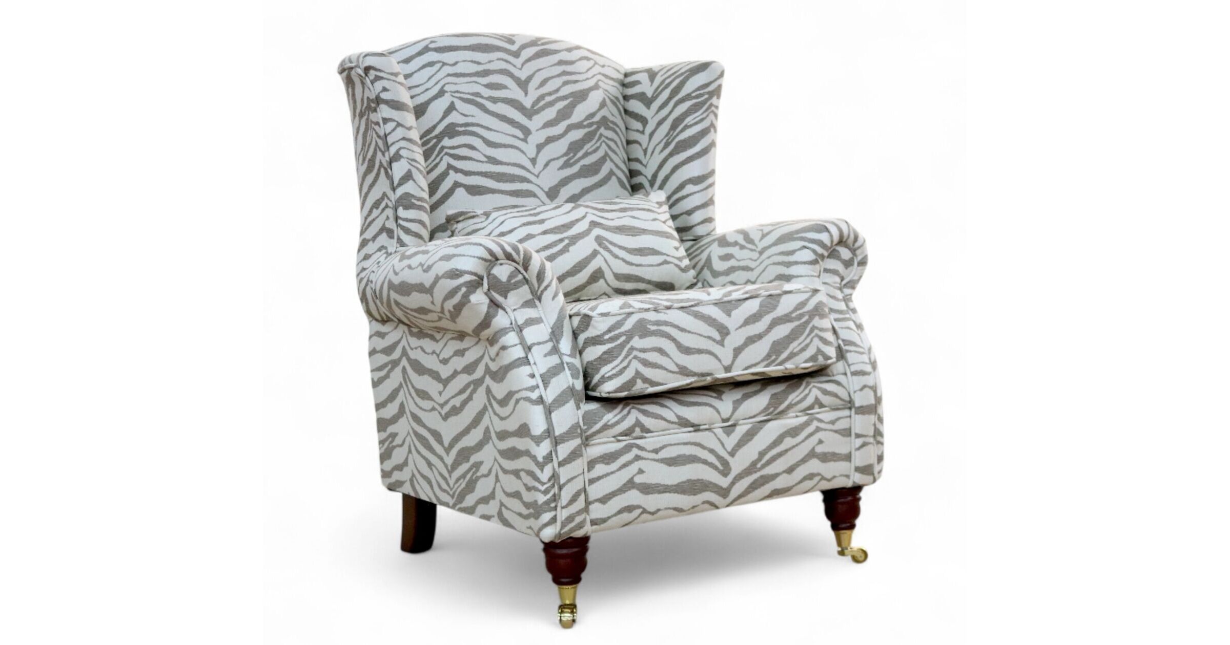 Wingback Fireside Armchair – Zebra Mountain – Bold, Stylish & Comfortable