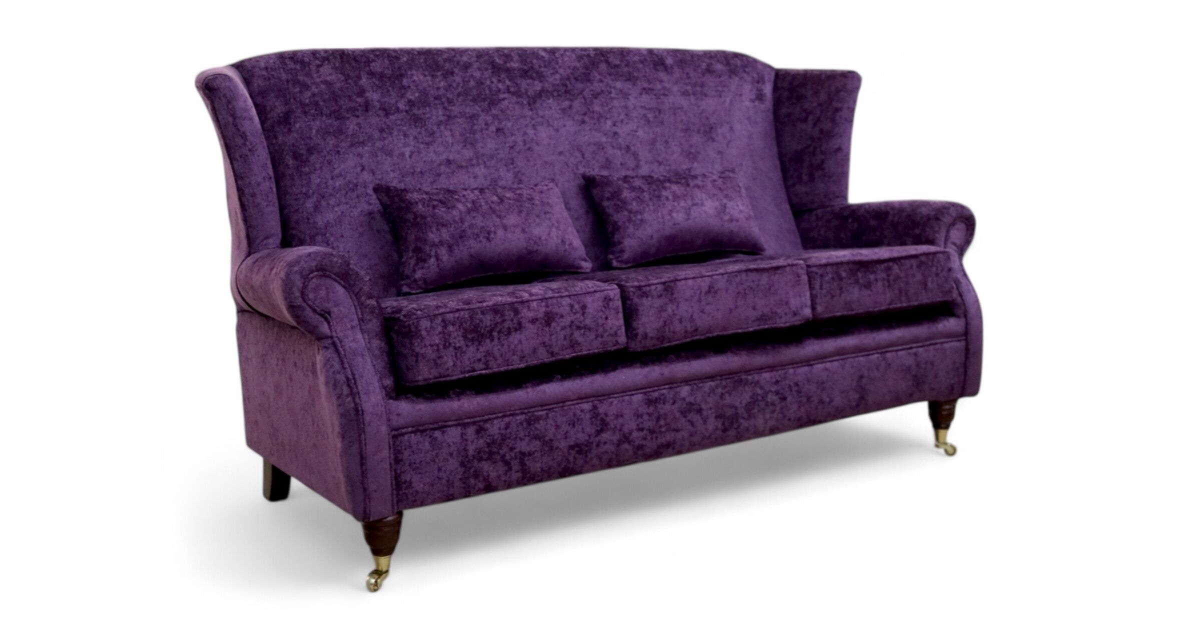 Wing Sofa 3 Seater High Back Nuovo Plum Fireside