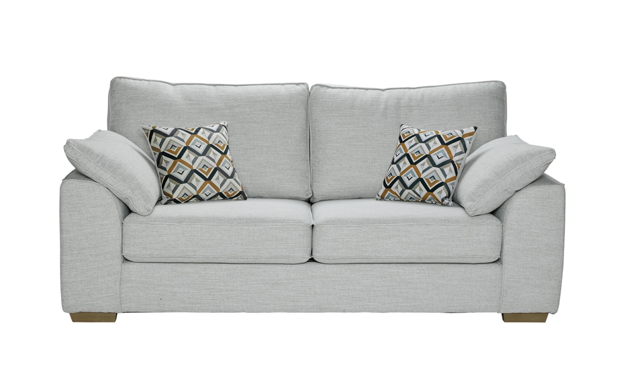Aspen 3 Seater Fabric Sofa Settee In Urban Cloud | Designer Sofas4u