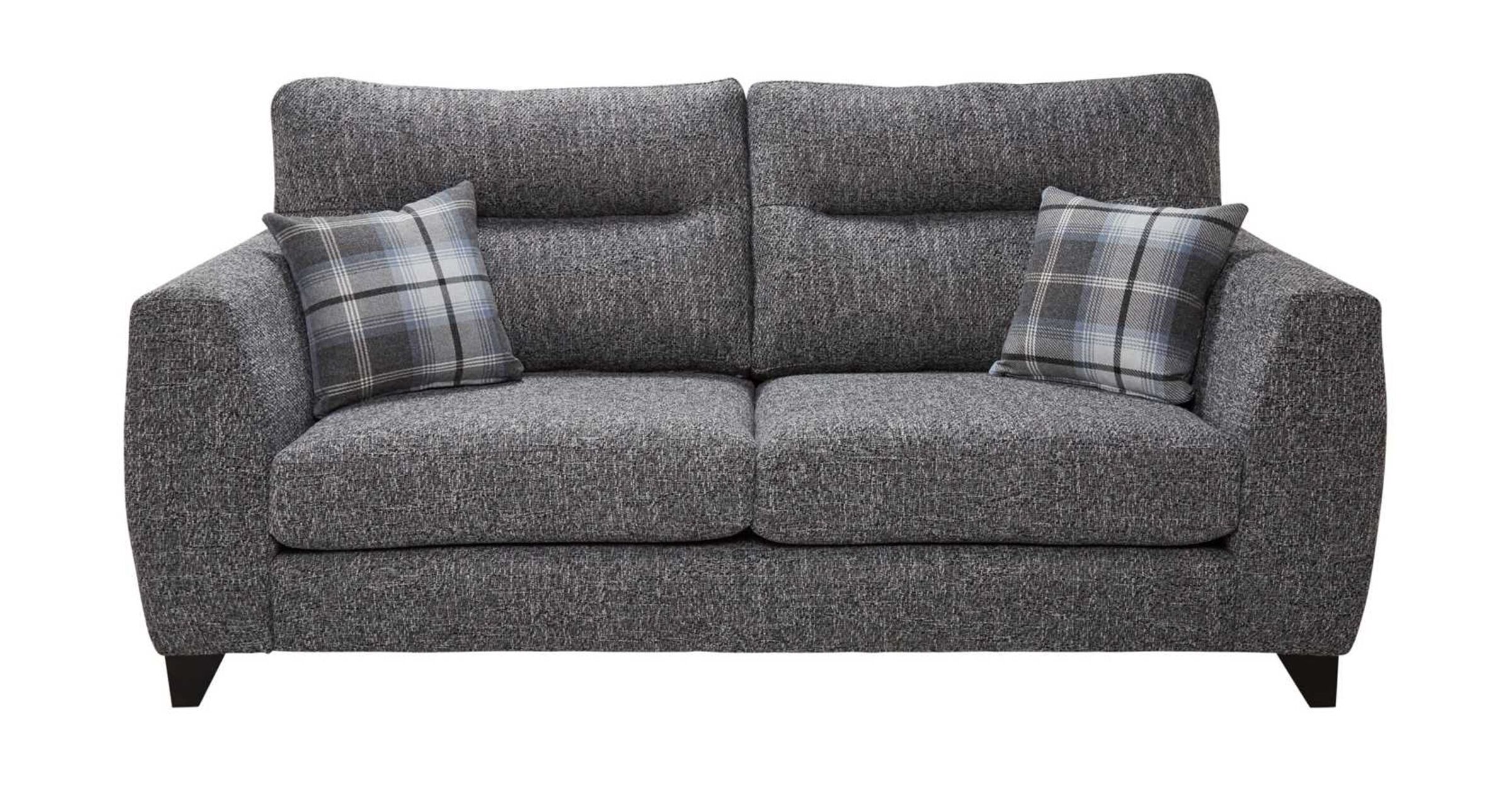Carol 3 Seater Fabric Sofa Settee In Dustin Ash | Designer Sofas4u