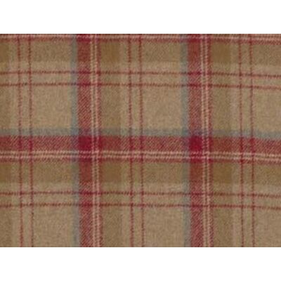 Heritage Scarlet Natural Wool Tweed Fabric | Designer Sofas4u