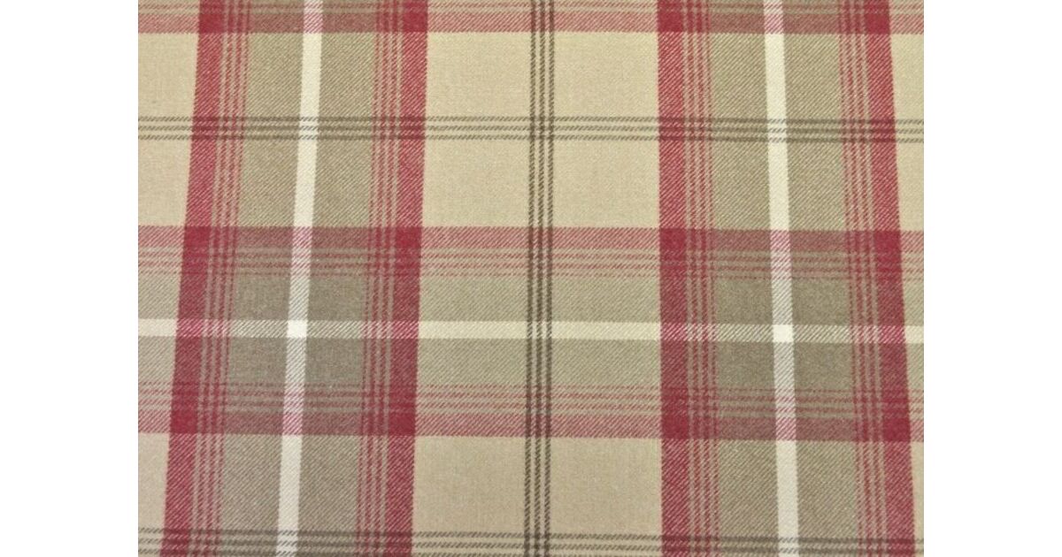 Balmoral Cranberry Fabric Pillow Shams